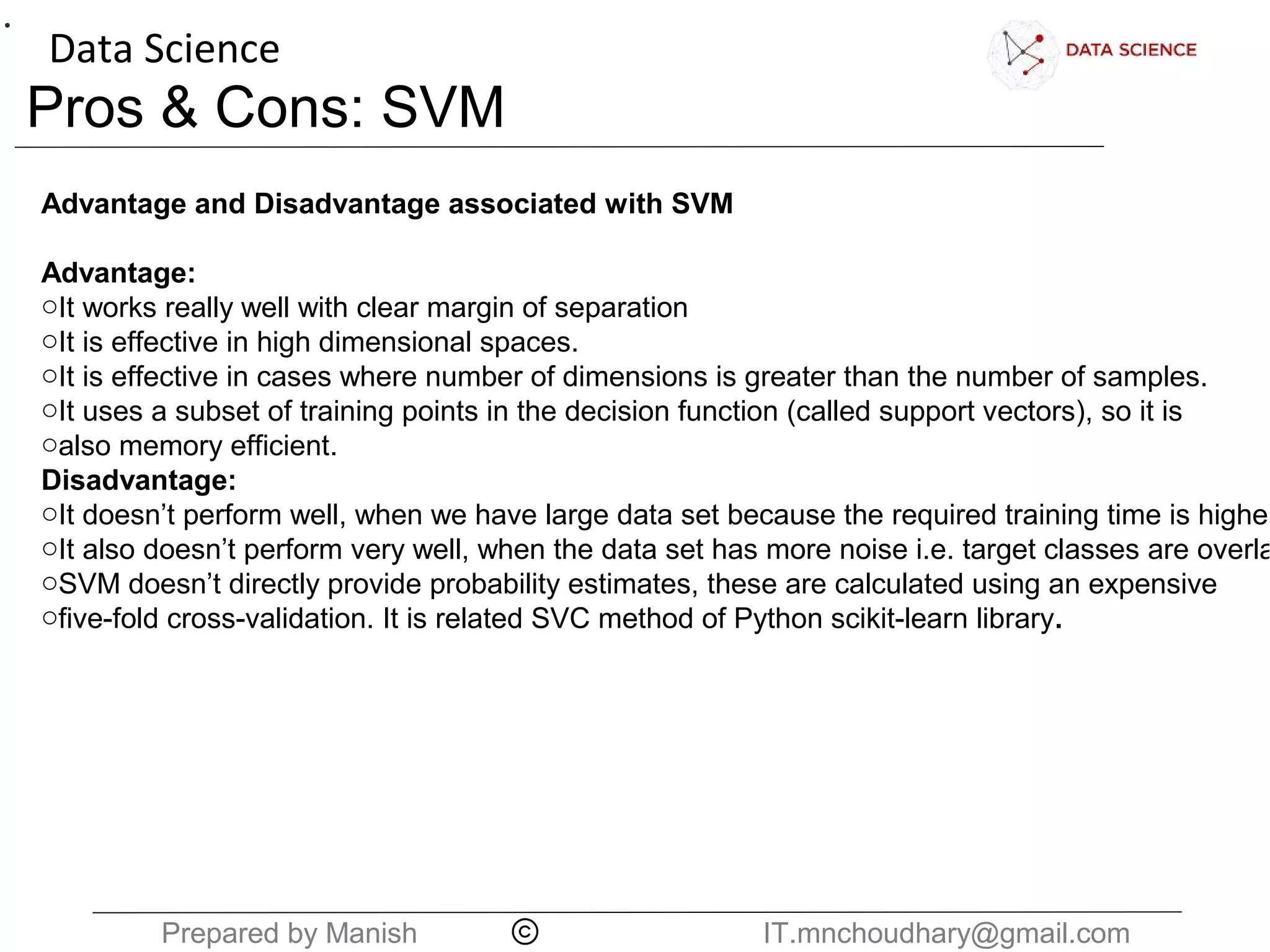Support Vector Machine Classification Step By Step Ppt