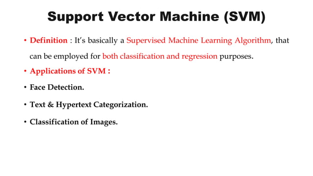 SVM | PPTX