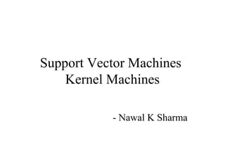 Svm and kernel machines | PPT