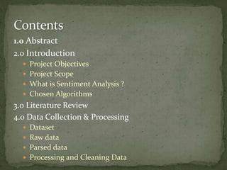 Svm and maximum entropy model for sentiment analysis of tweets | PPT