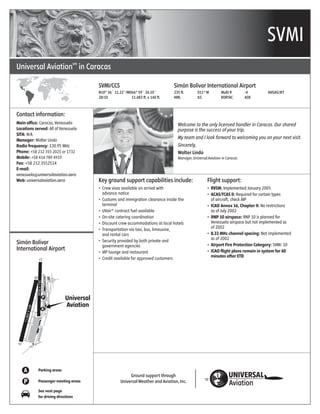 SVMI FBO Ground Handling Agent in Caracas, Venezuela - Simon Bolivar ...