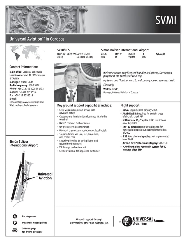 SVMI FBO Ground Handling Agent in Caracas, Venezuela - Simon Bolivar ...