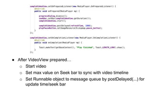 Android video player | PPTX