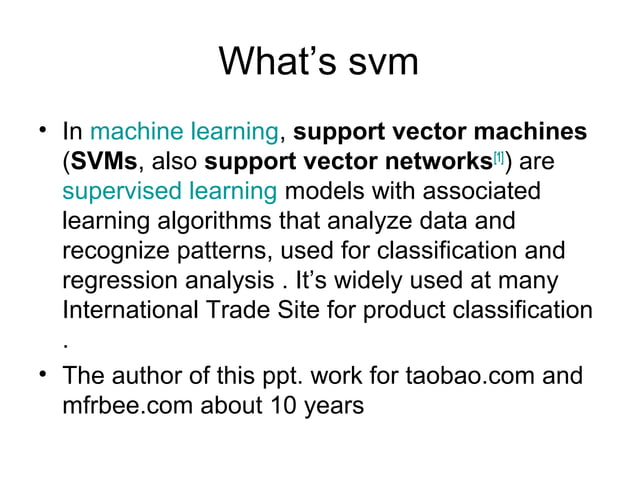 Svm light at E-commerce Website | PPT