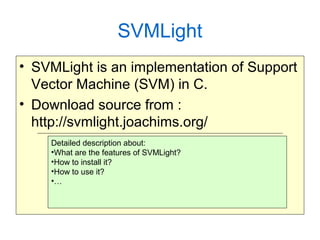 Svm light at E-commerce Website | PPT