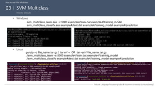 SVM light and SVM Multiclass Practice | PPT