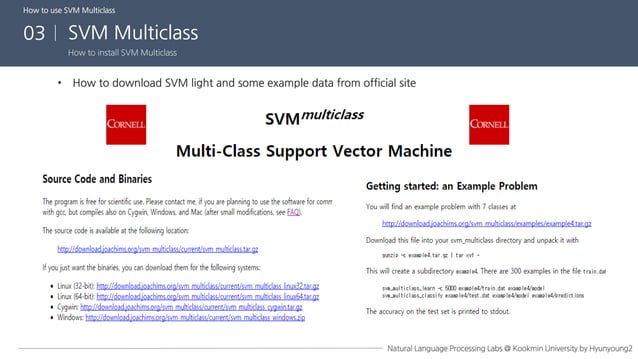 SVM light and SVM Multiclass Practice | PPT