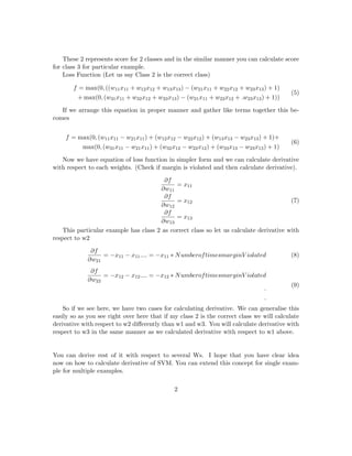 Support Vector Machine Derivative | PDF