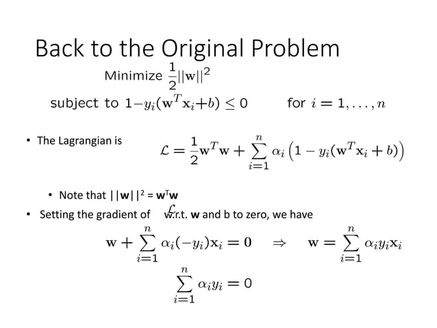 Svmspptx Support Vector Machines Machine Learning Ppt