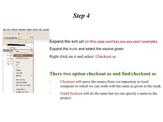 How to setup Svn in system | PPT