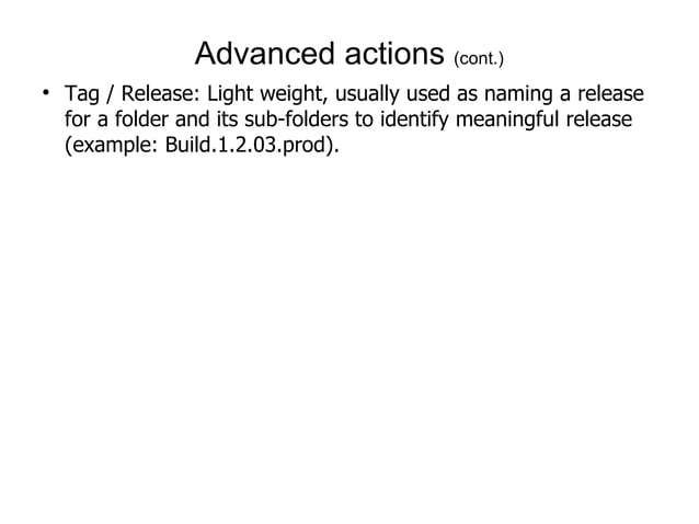 Svn Usage And Best Practices Ppt 