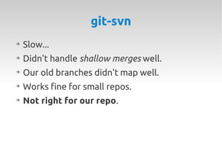 Subversion to Git Migration | PDF | Web Development | Internet