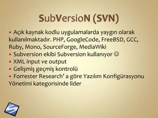 SVN & CVS by Eren SIMSEK | PPTX