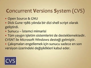 SVN & CVS by Eren SIMSEK | PPTX