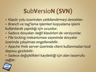 SVN & CVS by Eren SIMSEK | PPTX