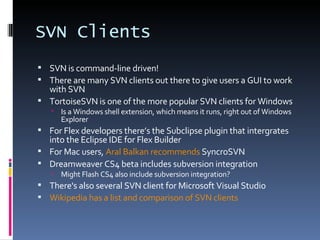 FlashInTO SVN Presentation | PPT