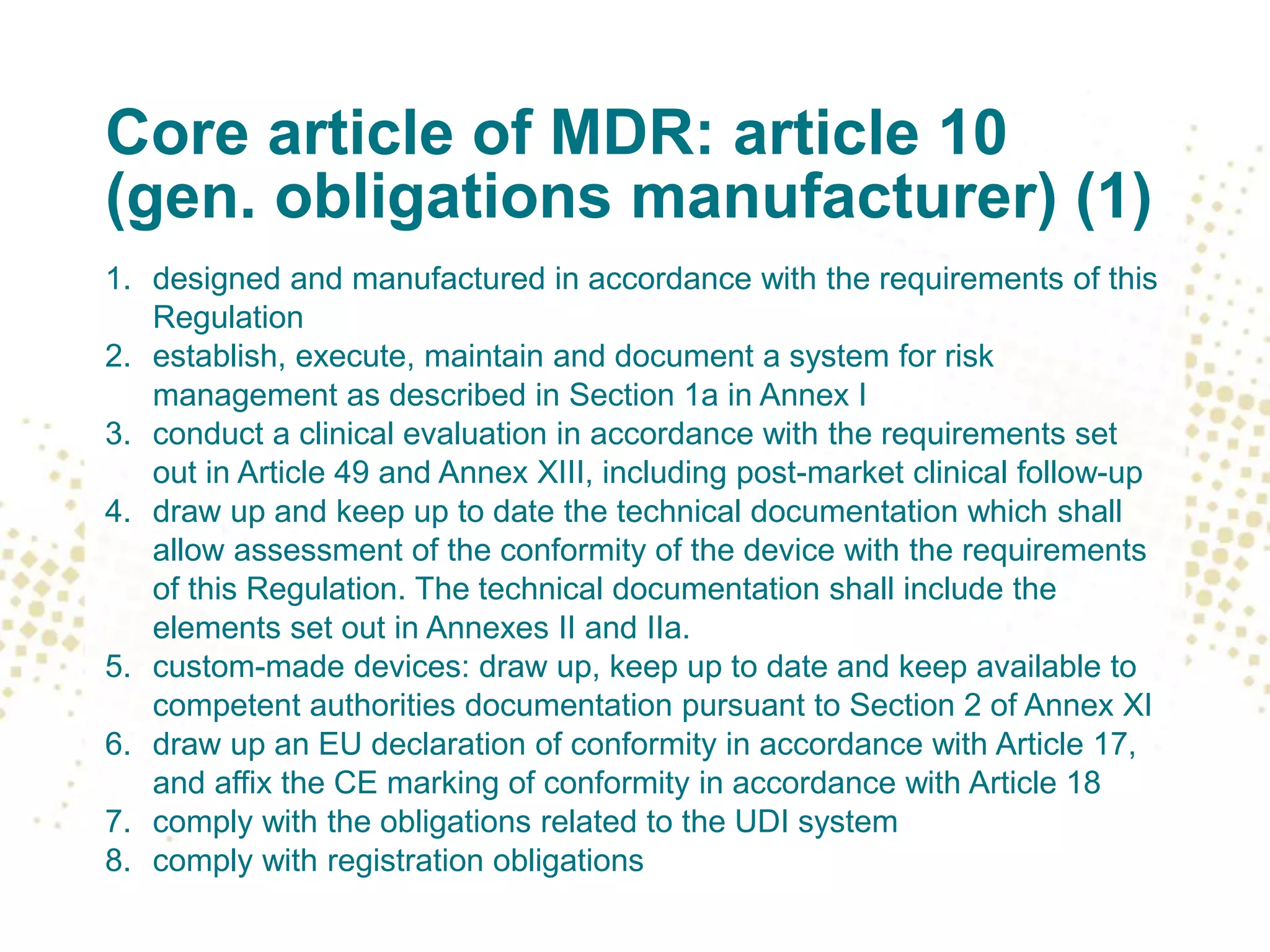 MDR aspects for the sterilisation industry | PPT
