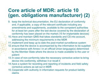 MDR aspects for the sterilisation industry | PPTX