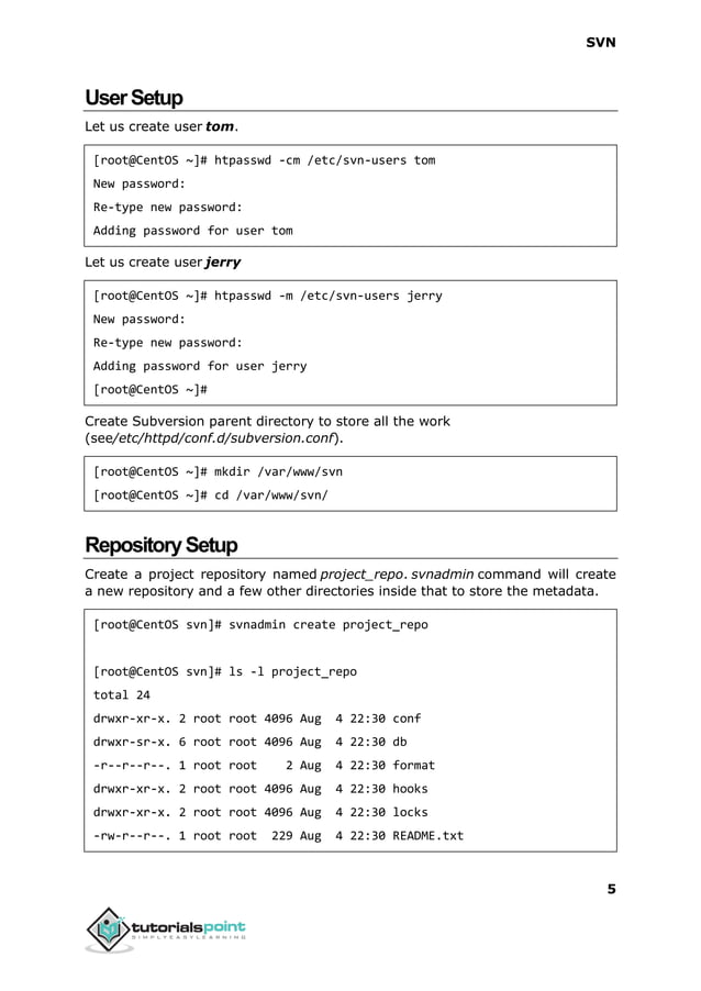Svn tutorial | PDF