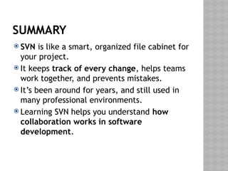 SVN Version ControlSVN Version ControlSVN Version Control.pptx