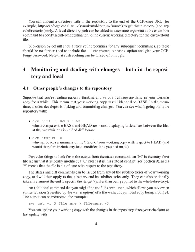 Svn workflow | PDF | Operating Systems | Computer Software and Applications
