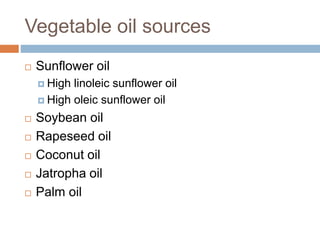 Effect of Vegetable Oils on Engine | PPTX