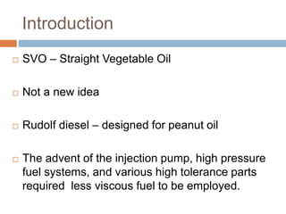 Effect of Vegetable Oils on Engine | PPT