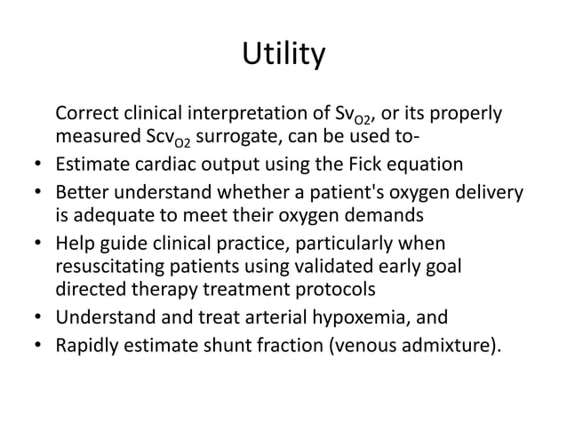 SvO2 & ScvO2 monitoring | PPTX