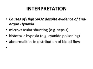 SvO2 & ScvO2 monitoring | PPTX