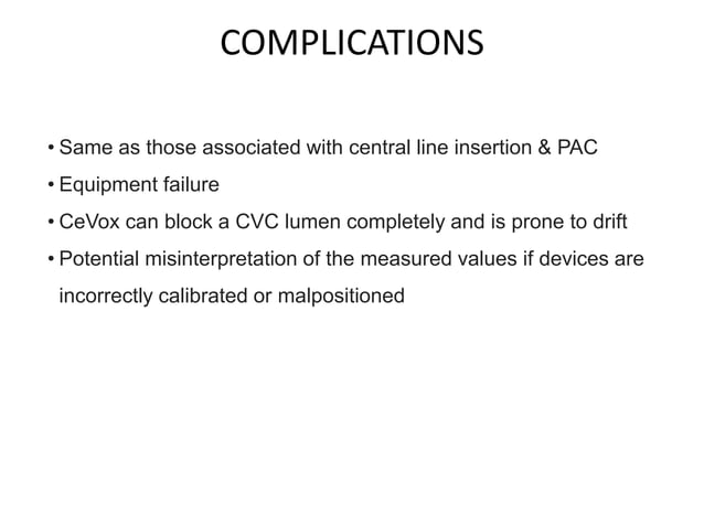 SvO2 & ScvO2 monitoring | PPTX