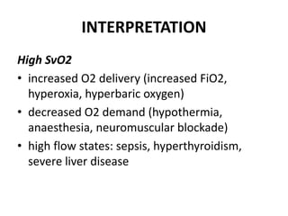 SvO2 & ScvO2 monitoring | PPT