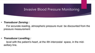 central venous pressure and intra-arterial blood pressure monitoring ...