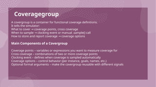 system verilog coverage (covergroup, coverpoint, cross coverage).pptx