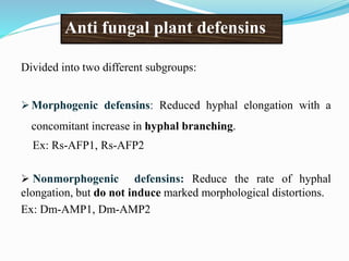 Defensins: Antimicrobial peptide for the host plant resistance | PPTX