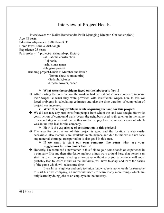 Svp field training report final | PDF | Civil Engineering Industry ...
