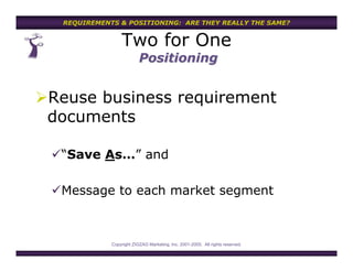 Positioning & Requirements | PDF