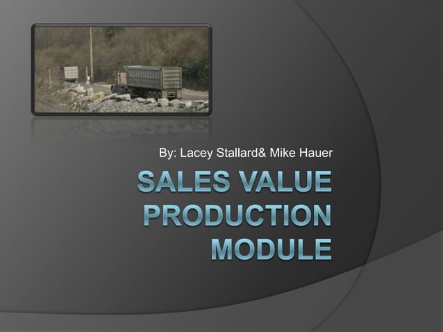 Sales Value Production | PPTX