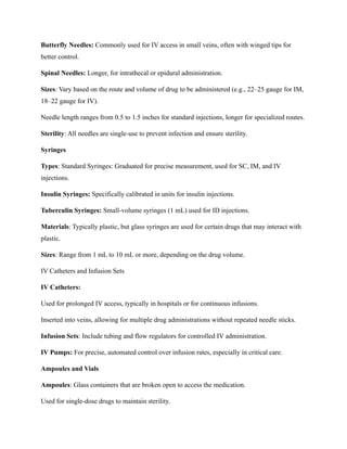 Small Volume parenterals and Their Administration in Practice By ...