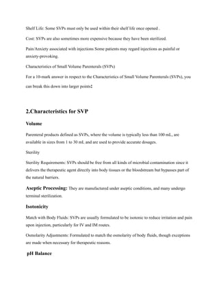Small Volume parenterals and Their Administration in Practice By ...