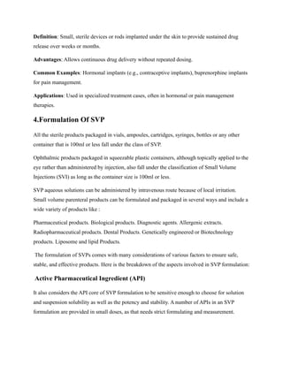 Small Volume parenterals and Their Administration in Practice By ...