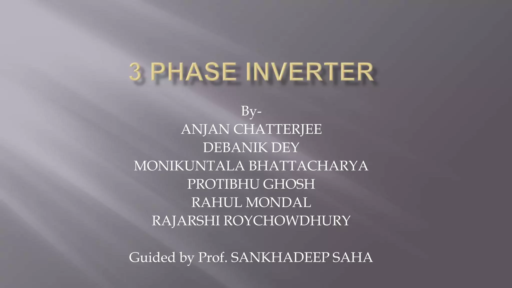 SVPWM Inverter | PPTX