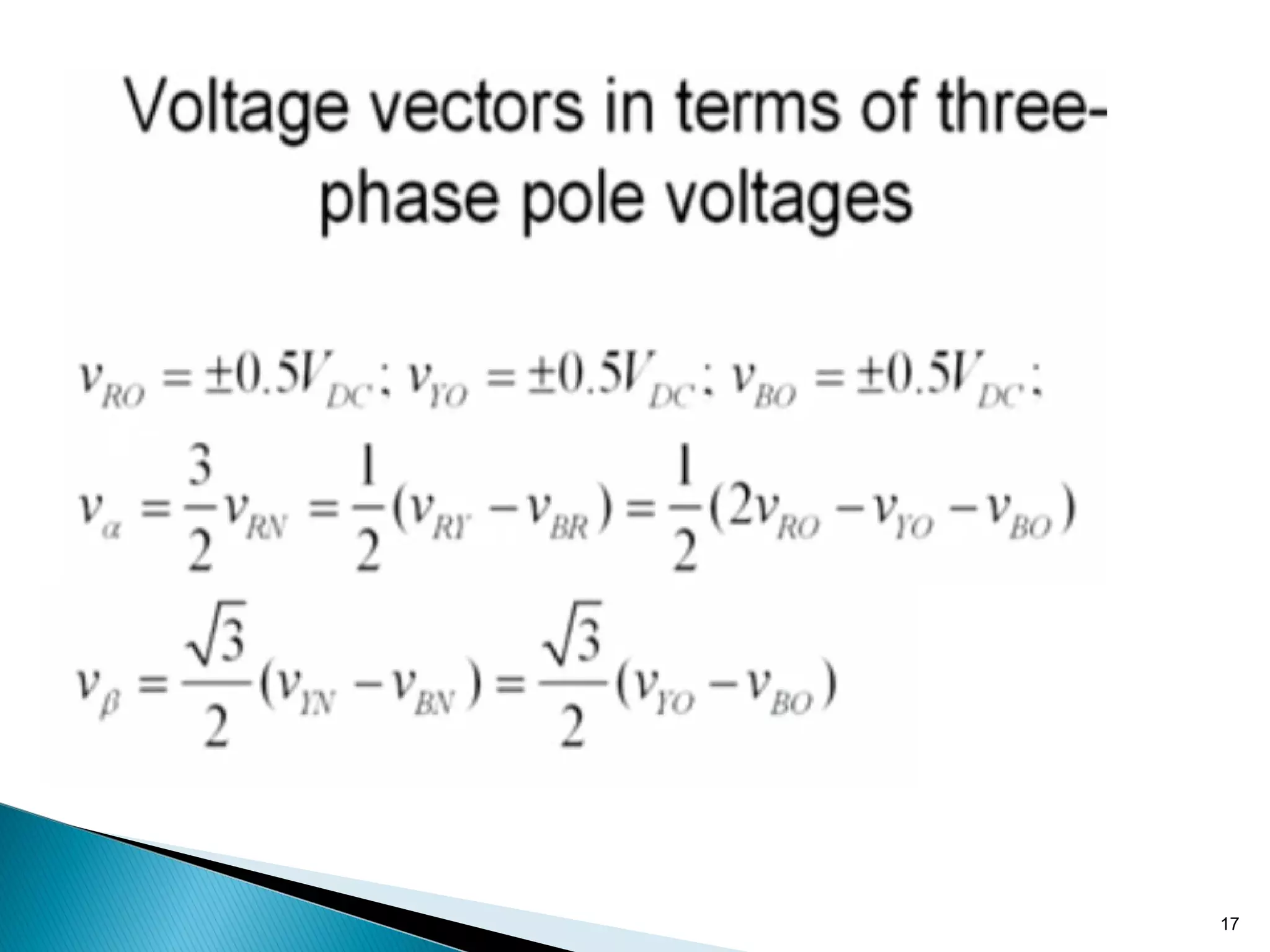 Space Vector Modulation(SVM) Technique for PWM Inverter | PPT