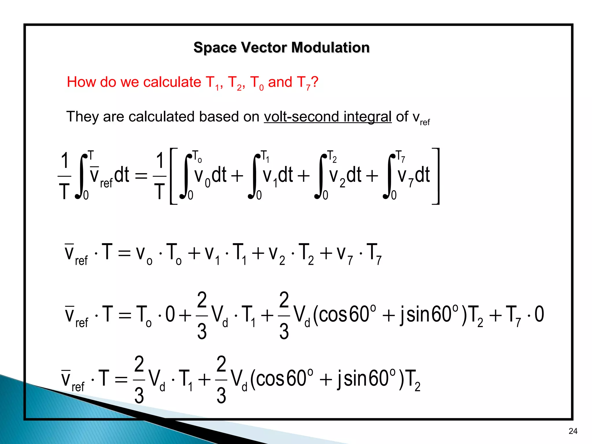 Space Vector Modulation(SVM) Technique for PWM Inverter | PPT