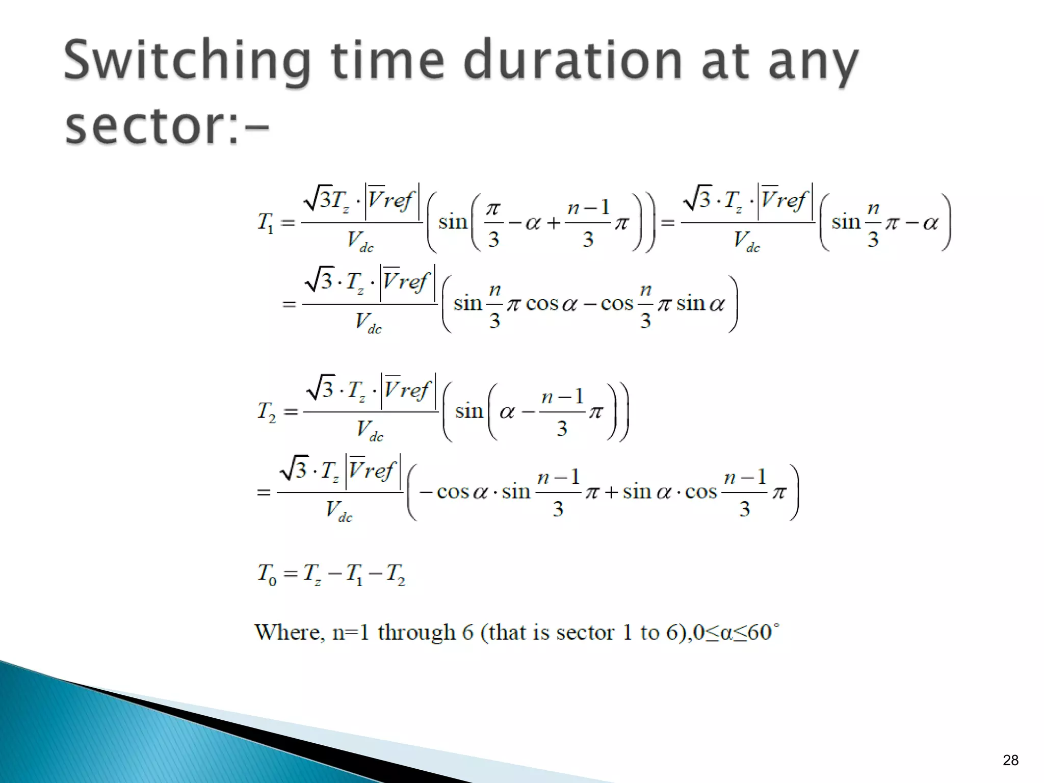 Space Vector Modulation(SVM) Technique for PWM Inverter | PPT