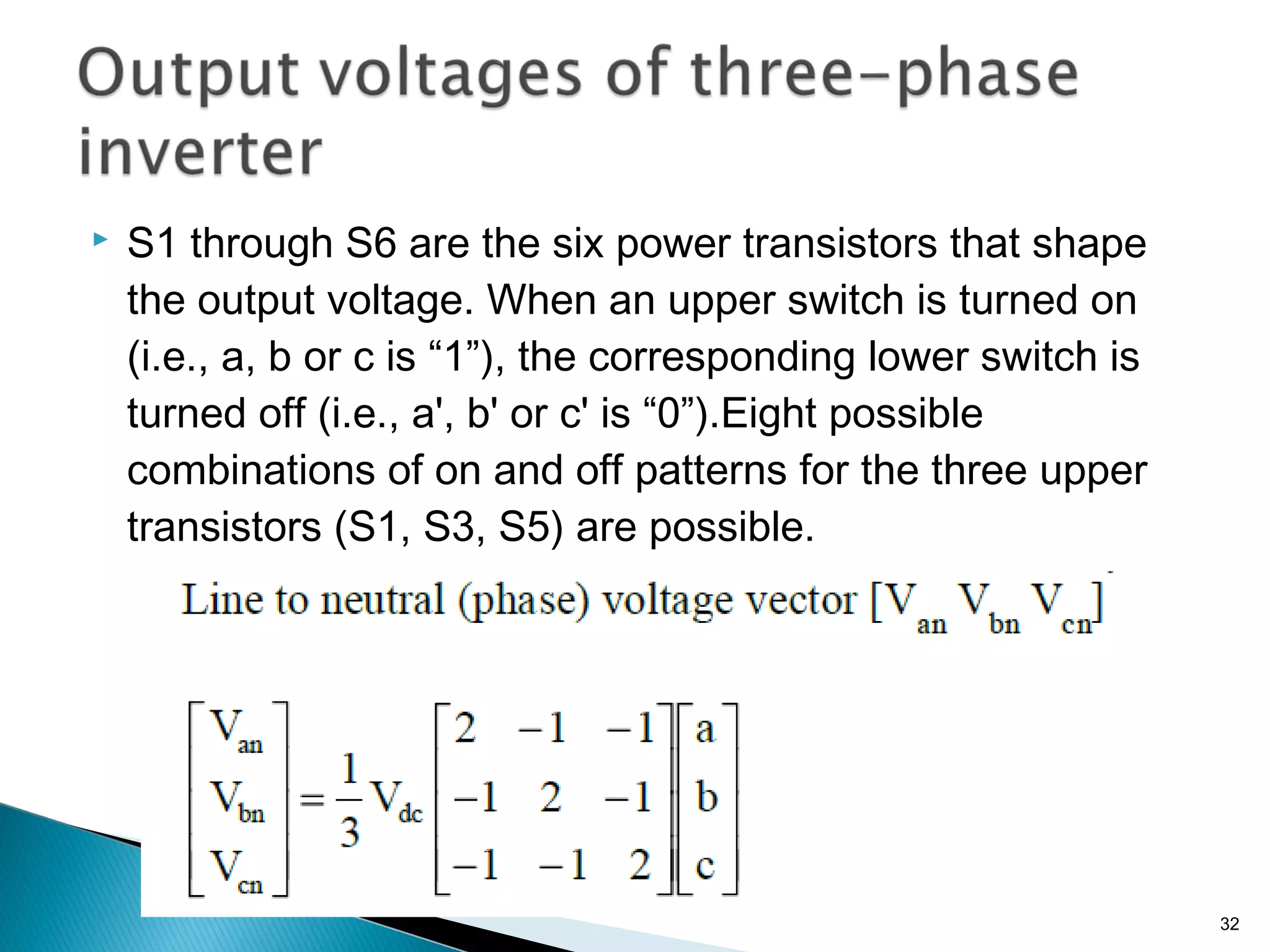 Space Vector Modulation(SVM) Technique for PWM Inverter | PPT