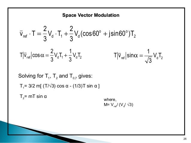 Space Vector Modulation(SVM) Technique for PWM Inverter