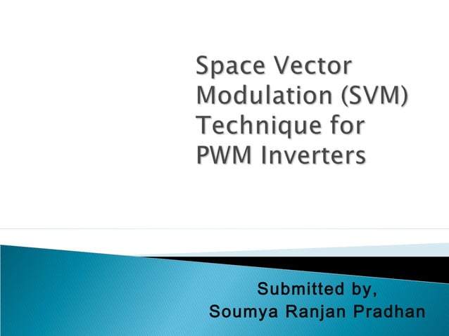 Svpwm | PPT | 3-D Graphics | Computer Software and Applications