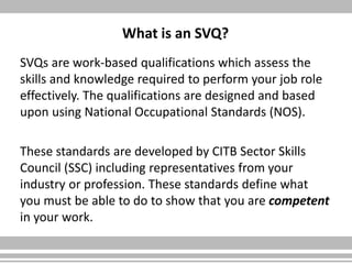 SVQ Induction | PPTX