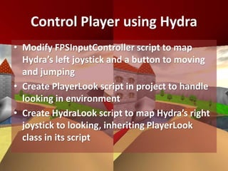 Basic VR Development Tutorial Integrating Oculus Rift and Razer Hydra ...