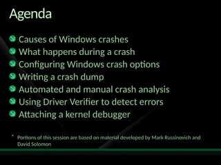 SVR302_Pearson Windows crash dump analysis | PPTX